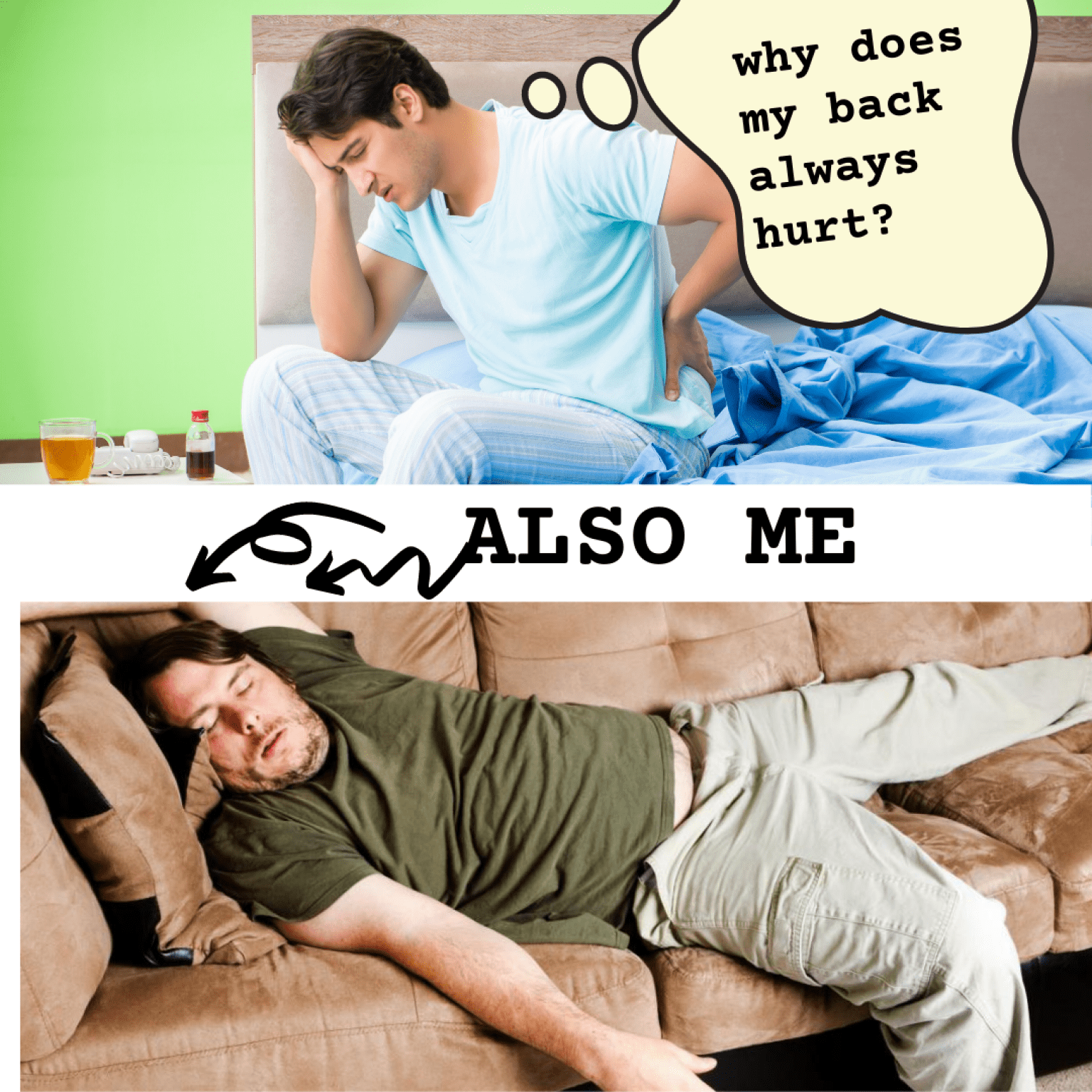 Back Pain Memes and Causes of Back Pain – Help Women